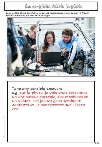 French Jobs Les Emplois | Teaching Resources