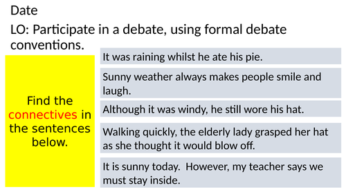 Year 5/6 English - Argument and Debate | Teaching Resources