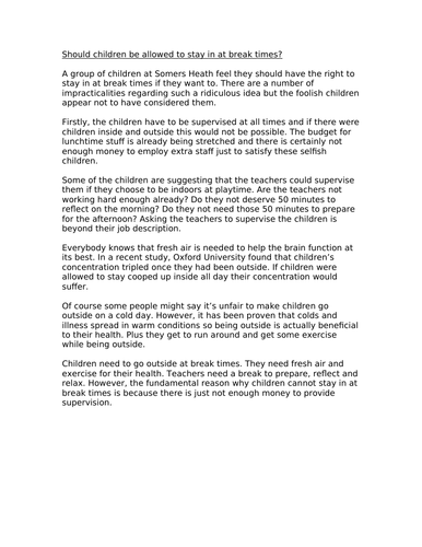 Year 5/6 English - Argument and Debate | Teaching Resources