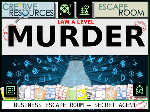 Law A level Escape Room - Murder | Teaching Resources