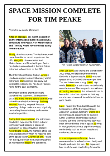 Newspaper Reports- Space Theme KS2 | Teaching Resources