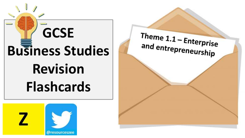 1.1 Enterprise and entrepreneurship - Edexcel GCSE Business Knowledge ...