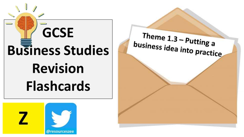 1.3 Putting a business idea into practice - Edexcel GCSE Business ...