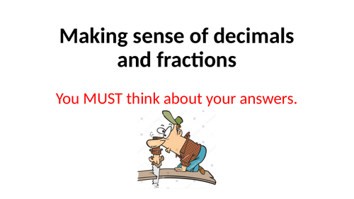 INTRODUCTION TO DECIMALS | Teaching Resources
