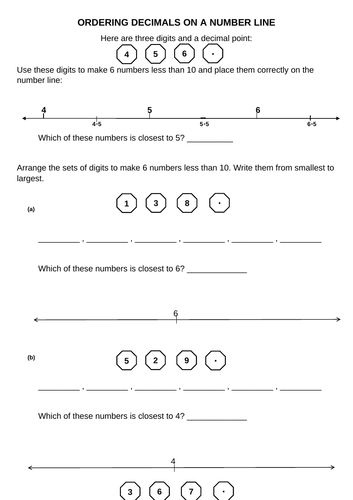 INTRODUCTION TO DECIMALS | Teaching Resources