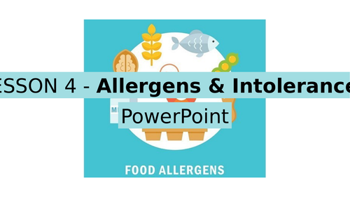 KS4 WJEC Hospitality Unit 01 LO4 - Allergens LESSON | Teaching Resources