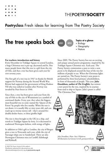 The Christmas Pine: The Tree Speaks Back! | Teaching Resources