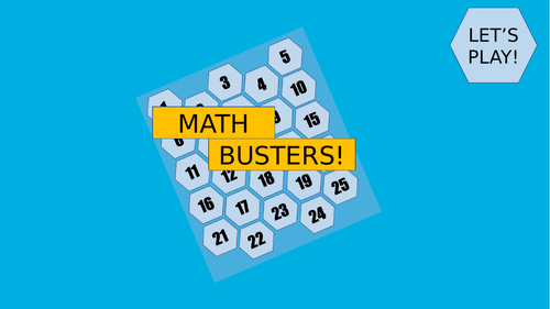 Busters / MathBusters (BlockBusters) Maths Game / Quiz Blank Template ...