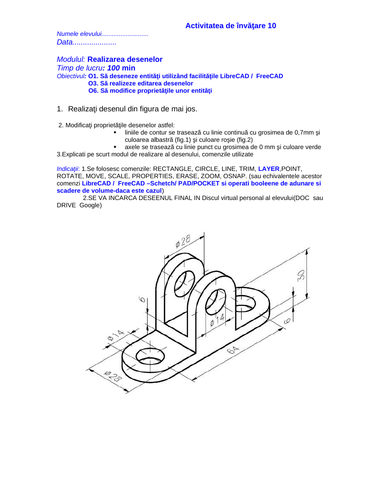 tech.drawings -.dxf files &.freeCad- .fcstd | Teaching Resources