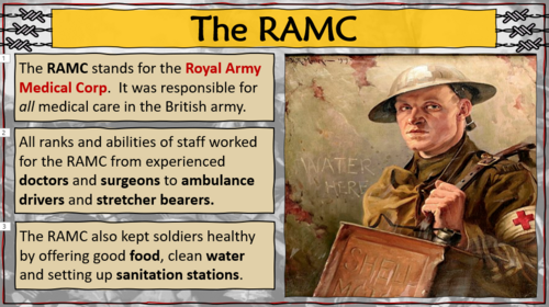 RAMC FANY & Nurses - Western Front - GCSE History Edexcel Medicine ...