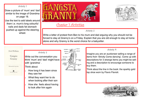 Gangsta Granny Activity Pack | Teaching Resources