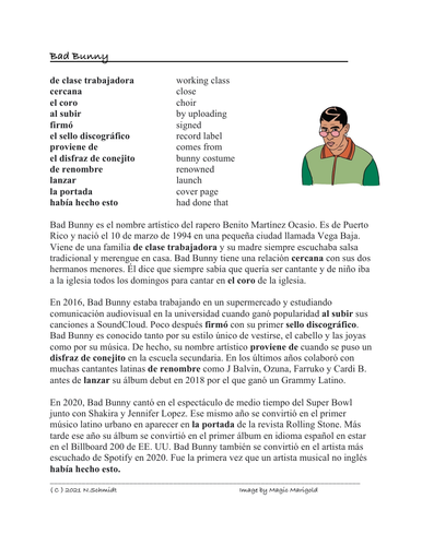 Bad Bunny Biografía: Spanish Biography on Famous Puerto Rican Rapper ...