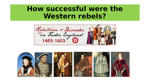 OCR Western Rebellion depth study NATURE | Teaching Resources
