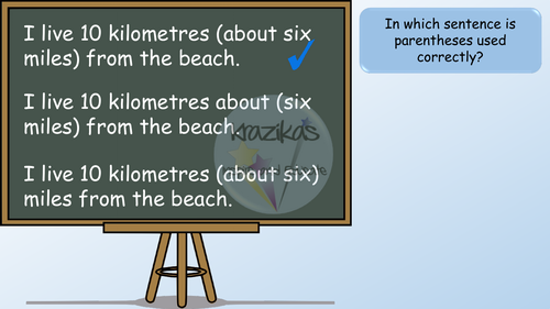 Parenthesis PowerPoint Lesson | Teaching Resources