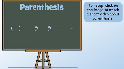 Parenthesis PowerPoint Lesson | Teaching Resources