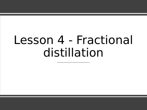 AQA GCSE Chemistry (9-1) - C1.4 Fractional distillation and paper ...