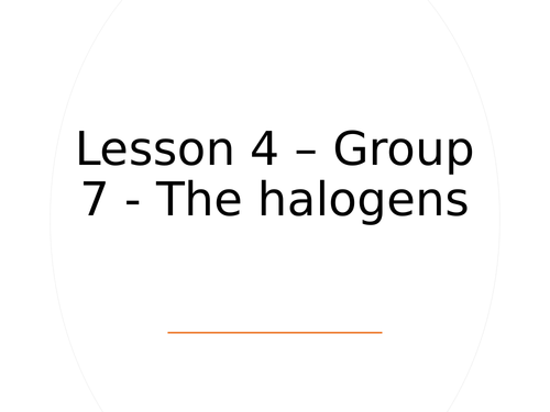 AQA GCSE Chemistry (9-1) - C2.4 Group 7 - the halogens FULL LESSON ...