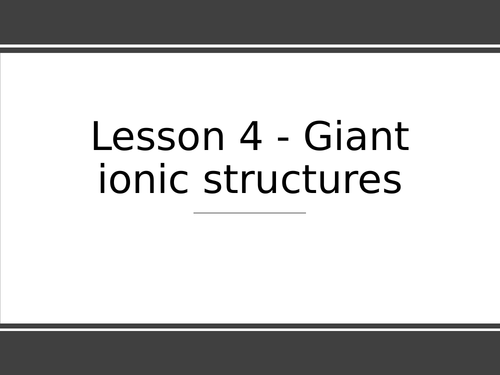 AQA GCSE Chemistry (9-1) - C3 Structure and bonding ALL LESSONS ...