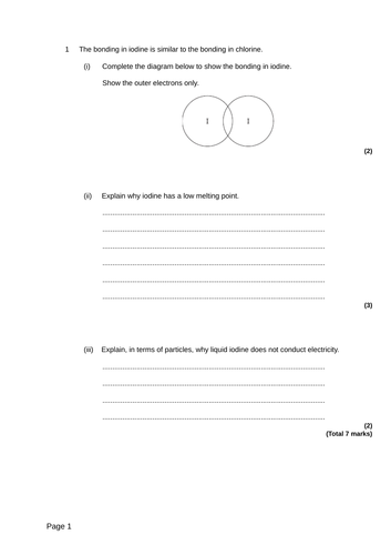 AQA GCSE Chemistry (9-1) - C3.6 Structure of simple molecules FULL ...