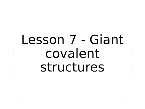 AQA GCSE Chemistry (9-1) - C3.7 Giant covalent structures FULL LESSON ...