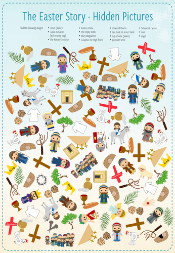 Easter Story - Hidden Pictures | Teaching Resources