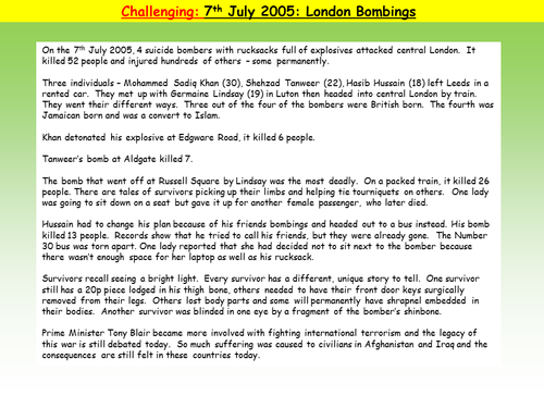 Terrorism - Al Qaeda | Teaching Resources