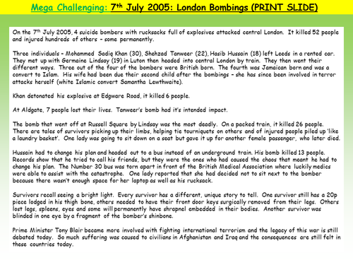 Terrorism - Al Qaeda | Teaching Resources