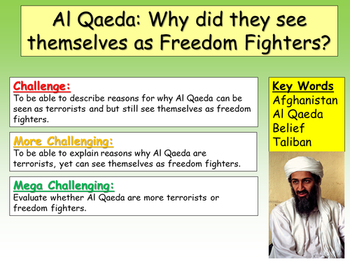 Terrorism - Al Qaeda | Teaching Resources