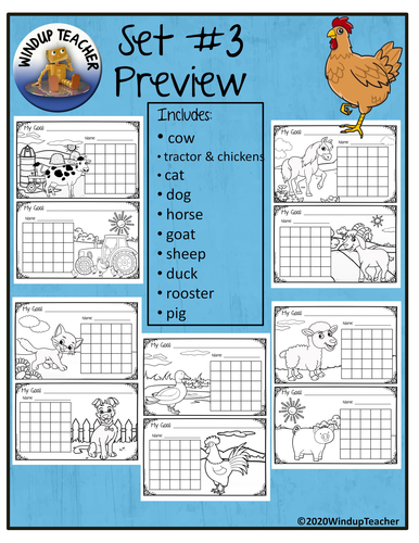 Animal Sticker Chart Bundle Set | Teaching Resources