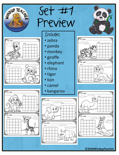 Animal Sticker Chart Bundle Set | Teaching Resources