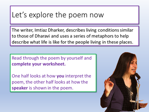 Living Space Imtiaz Dharker | Teaching Resources