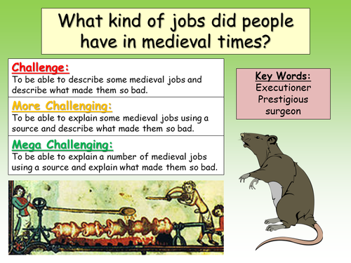 Medieval Jobs | Teaching Resources