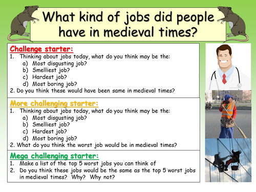 Medieval Jobs | Teaching Resources