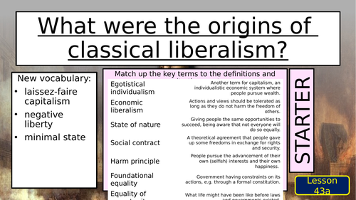 Edexcel A Level Politics Political Ideas Lessons 1-13 (Liberalism ...