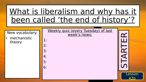 Edexcel A Level Politics Political Ideas Lessons 1-13 (Liberalism ...