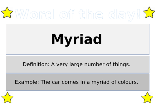 Year 4 Word of the Day posters | Teaching Resources