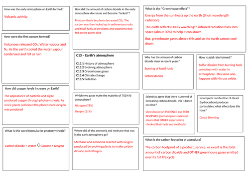 AQA Triple Science Chemistry revision mats Bundle | Teaching Resources