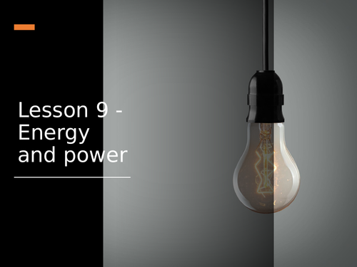 AQA GCSE Physics (9-1) - P1.9 Energy and power FULL LESSON | Teaching ...