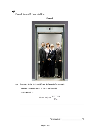AQA GCSE Physics (9-1) - P1 Conservation and dissipation of energy ALL ...