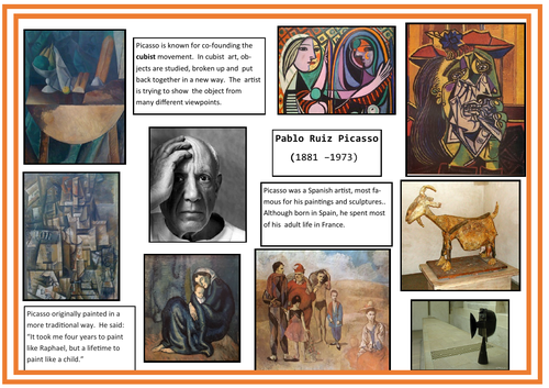 Pablo Picasso Knowledge Organiser | Teaching Resources