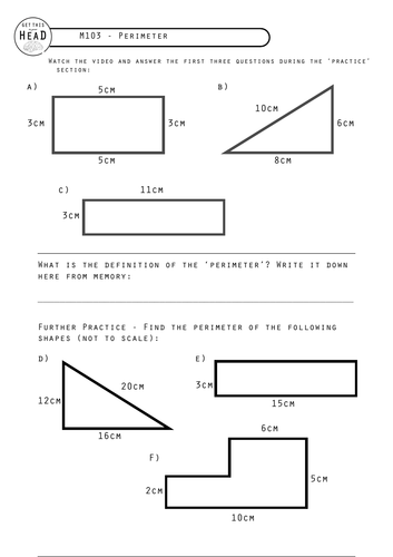 Area and Perimeter of 2D Shapes Worksheets | Teaching Resources
