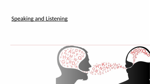 Speaking and Listening Skills Presentation | Teaching Resources