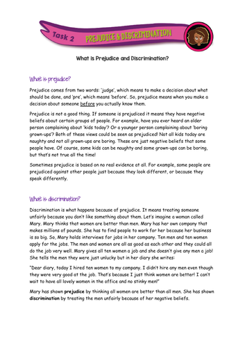 Prejudice and Discrimination | Teaching Resources