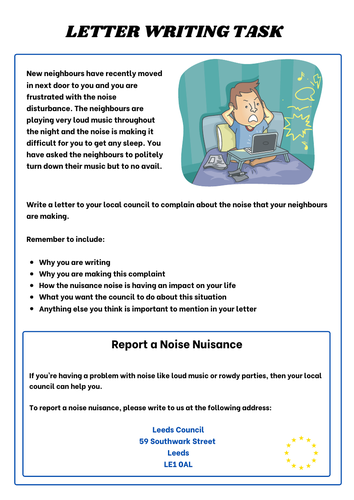 Functional Skills English Letter Writing Task & Writing Formatting ...