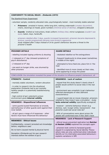 Social Influence - Stanford Prison Experiment | Teaching Resources