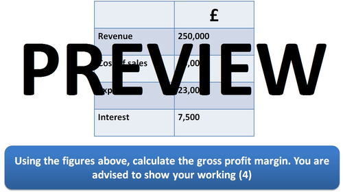 2.3.1 Profit - Theme 2 Edexcel A Level Business | Teaching Resources