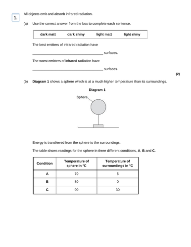 AQA GCSE Physics (9-1) - P2.2 Infrared radiation FULL LESSON | Teaching ...