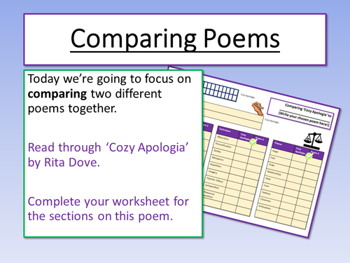 Eduqas Comparing Poems | Teaching Resources