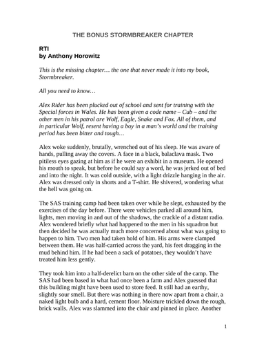 Stormbreaker unit | Teaching Resources