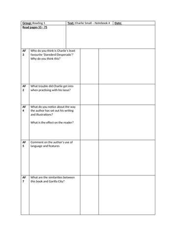 33 Worksheets for Guided Reading Questions Year 5 Roald Dahl etc ...